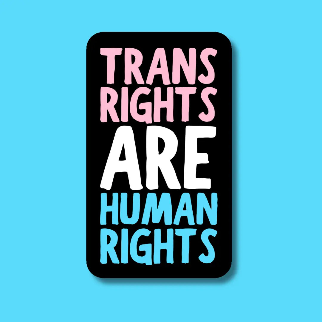 Sticker: Trans Rights Are Human Rights – River Of Time Boutique
